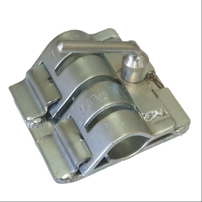 48mm Weldable Heavy Duty Double Clamp